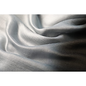 WINCESS.YU Silk Scarf for Women Lightweight Shawls and Wraps for Weddings Fashion Pashmina Shawl Embroidered Scarves (Black)