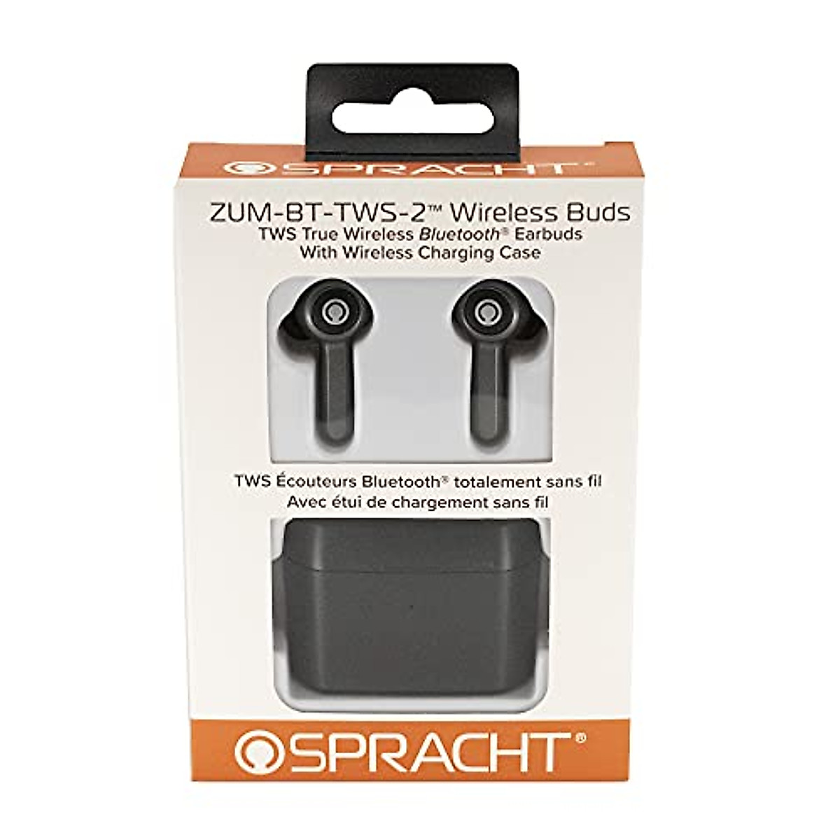 Spracht Zum Truly Wireless Bluetooth 5 Stereo Earbuds, Black (Zum-BT-TWS-2)