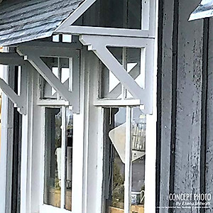 Ekena Millwork BKT05X04X10WG 5 1/4-Inch W x 4 1/2-Inch D x 10-Inch H Wigan Bracket