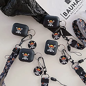 NOLEGA with Anime Lanyard Keychain Airpod 3rd Generation Case Cover（2021 Release） Personalised Anime and Unique TPU Process Frosted Soft Airpod 3rd Case