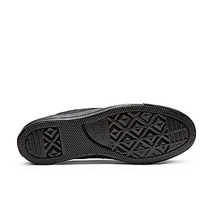 Converse Unisex Chuck Taylor Classic Colors Sneaker ,Black Monochrome, Men's 9 / Women's 11 Medium