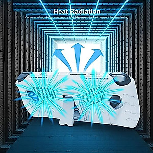 Protective Case Cover for ROG Ally Handheld, Game Console Skin Shockproof Protector Cover for ROGALLY with Stand Base Gaming Protective Case Accessories (White)