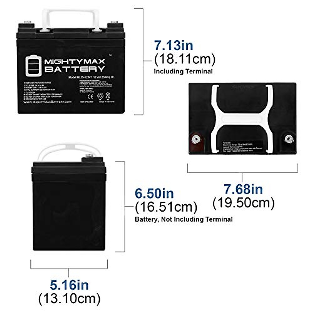 Mighty Max Battery 12V 35AH SLA Internal Thread Battery Replaces FirstPower LFP1235
