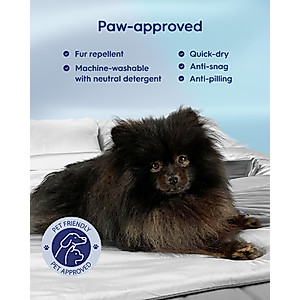 REST® Evercool®+ Starter Sheet Set, 3 PCS with No Flat Sheet, Cooling Sheets Designed for Hot Sleepers and Night Sweats, Knitted with Noble‘s IONIC+ Self-Cleaning Silver Yarns, Gray, King