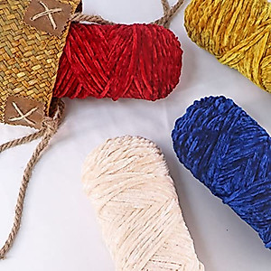1ball=100g Velvet Yarn Soft Protein Cashmere Yarn Silk Wool Crochet Knitting Yarn Cotton Baby Wool DIY Sweater