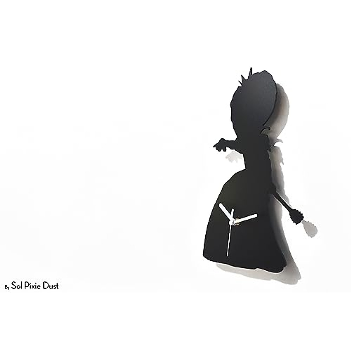 Red Queen Silhouette Wall Clock - Off with Their Heads - Wonderland - Queen of Hearts - Alice's Adventures - Alice Room Decoration