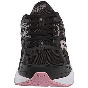 Saucony Women's Core Cohesion 14 Road Running Shoe, Black/Pink, 8.5 Wide