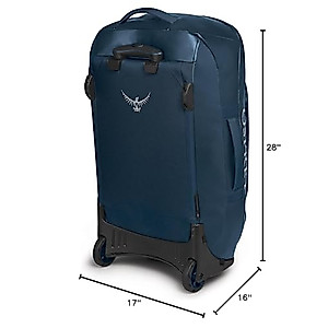 Osprey Transporter 60L Wheeled Travel Duffel Bag, Venturi Blue