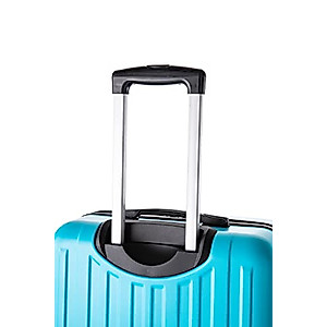 Rockland Paris Hardside Luggage with Spinner Wheels, Turquoise, 3-Piece Set (20/24/28)