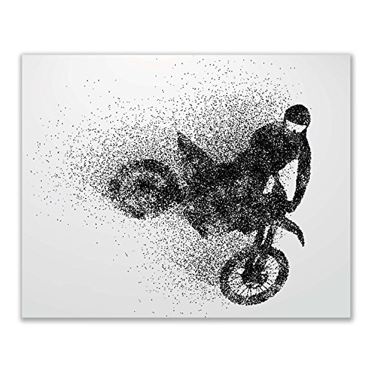 Motocross Wall Art Prints - Set of 4 (8x10) Unframed Motocross Posters - Motocross Room Decor For Men Kids Teenagers - Motocross Poster Set For Bedroom Man Cave - Motocross Wall Decor - Motocross Posters for Wall, Brap