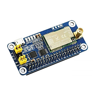 SX1262 LoRa HAT Covers 915MHz Frequency Band with Spread Spectrum Modulation Supports Raspberry Pi 1 2 3 4 Series Boards with UART Interface for STM32 @XYGStudy