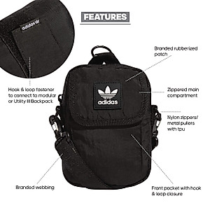 adidas Originals Originals National Festival Crossbody, Black, One Size