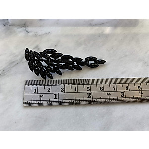 Art Deco 1920's Great Gatsby Angel Wings Eagle Wings Gothic Earrings Rhinestone Retro Statement Earrings Dangling Earrings Chandelier Long Drop Earrings for Women