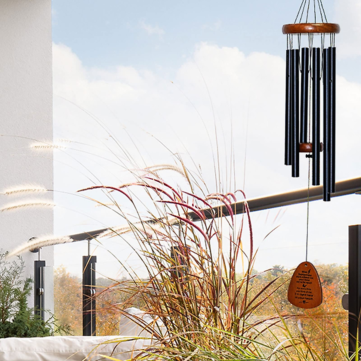 Large Aluminium Wind Chimes 32" for Outside, Wind Chimes Outdoor Tuned Soothing Melody, Memorial Wind Chimes Gifts for Mom/Grandma,Wind Chimes Outdoor Decoration, Patio, Garden, Yard