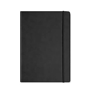 Silvine A4 Executive Hardback Notebook/Journal Black. 160 Dotted Pages of 90gsm Premium Ivory Paper