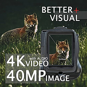 Night Vision Monocular 4K, Infrared Digital Night Vision with 984ft 8X Zoom 2000mAh Rechargeable Battery, 4K Video&40M Photos, Save Photos&Video with Audio for Adult Hunting Camping Military, 32G card