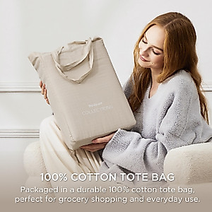 Bedsure Cotton Duvet Cover Queen Size - 100% Cotton Waffle Weave Beige Duvet Cover Queen Size, GentleSoft™ and Breathable Bedding Set for All Season, 3 Pieces, 90"x90"