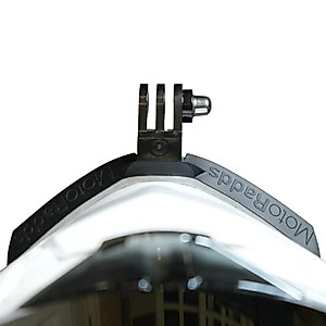 MotoRadds Flex Slim Flexible Universal Helmet Chin Camera Mount for GoPro Hero 10,9,8, AKASO, SJCAM, Insta360 Action Cameras for Motorcycle, Mountain Bike, Slopestyle, Motocross, Snowmobile (Black)