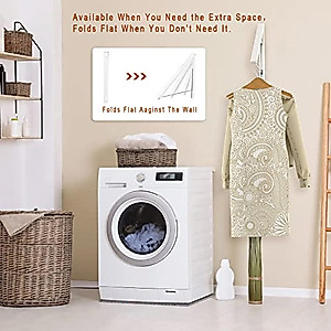 Anjuer Drying Rack Wall Mounted Clothes Hanger Folding Wall Coat Racks Aluminum Home Storage Organiser Space Savers