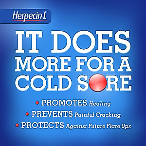 Herpecin L Lip Balm Stick 30 SPF 0.1 Ounce Tube Cold Sore Sun & Fever Blisters and Chapped Lips Relief Lip Balm with SPF30 and Lysine