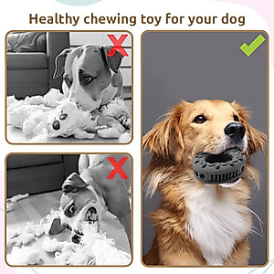 SIMENA Tough Chew Toys for Dog Teeth Cleaning, Teething Toy for Medium Breeds, Dog Toothbrush Toy, Use with Peanut Butter or Toothpaste, Dog Chew Sticks (Bone, Blue)