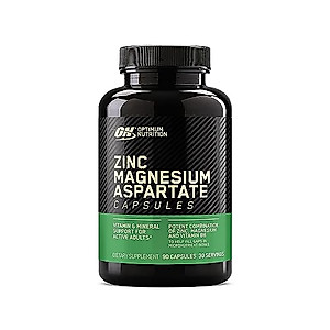 OPTIMUM NUTRITION ZMA Muscle Recovery and Endurance Supplement for Men and Women, Zinc and Magnesium Supplement, 90 Count