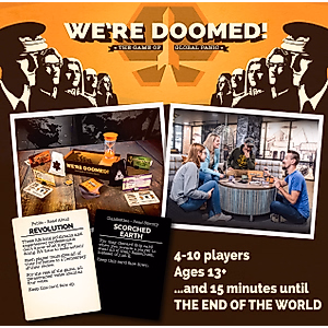 We're Doomed! - Apocalypse Survival Board Game - Cooperative Strategy for 4-10 Players - 15-Minute Race to Escape - Ideal for Competitive Game Nights & Group Gatherings
