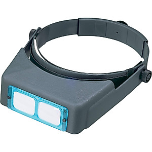 Donegan LX-5 OptiVISOR Headband Magnifier, 2.25X Magnification Optical-Grade Acrylic Lens Plate, 8" Focal Length