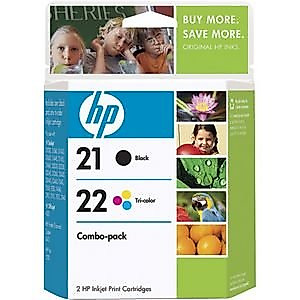 NEW No. 21 Black and No. 22 Tri-Color Ink Cartridge Combo Pack (Computer)
