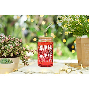 NewEleven Gifts For Nurse - Nurse Gifts For Women - Nurse Appreciation Gifts For Nurses, Nursing Student, Nurse Practitioner, Registered Nurse - RN Gifts For Nurses Women - 16 Oz Coffee Glass