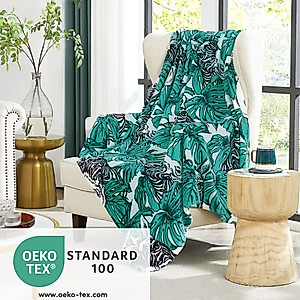 MaiRêve Horse Print Throw Blanket Super Soft for All Season, Jungle Zebra Flannel Blanket for Adults Kids, Warm Lightweight Cozy Flannel Blanket for Couch Sofa Bed, 60"x50"