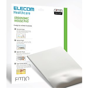 Elecom MP-116WH Mouse Pad Wrist Rest FITTIO Gel Material High White