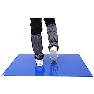 Sticky Mats - Blue Adhesive Mats - Cleanroom Sticky Mats - 30 Sheets Per Mat - Sticky Floor Mats Peel Off for Laboratories, Homes, Construction, Remove Dust and Dirt from Shoes 18X24inch