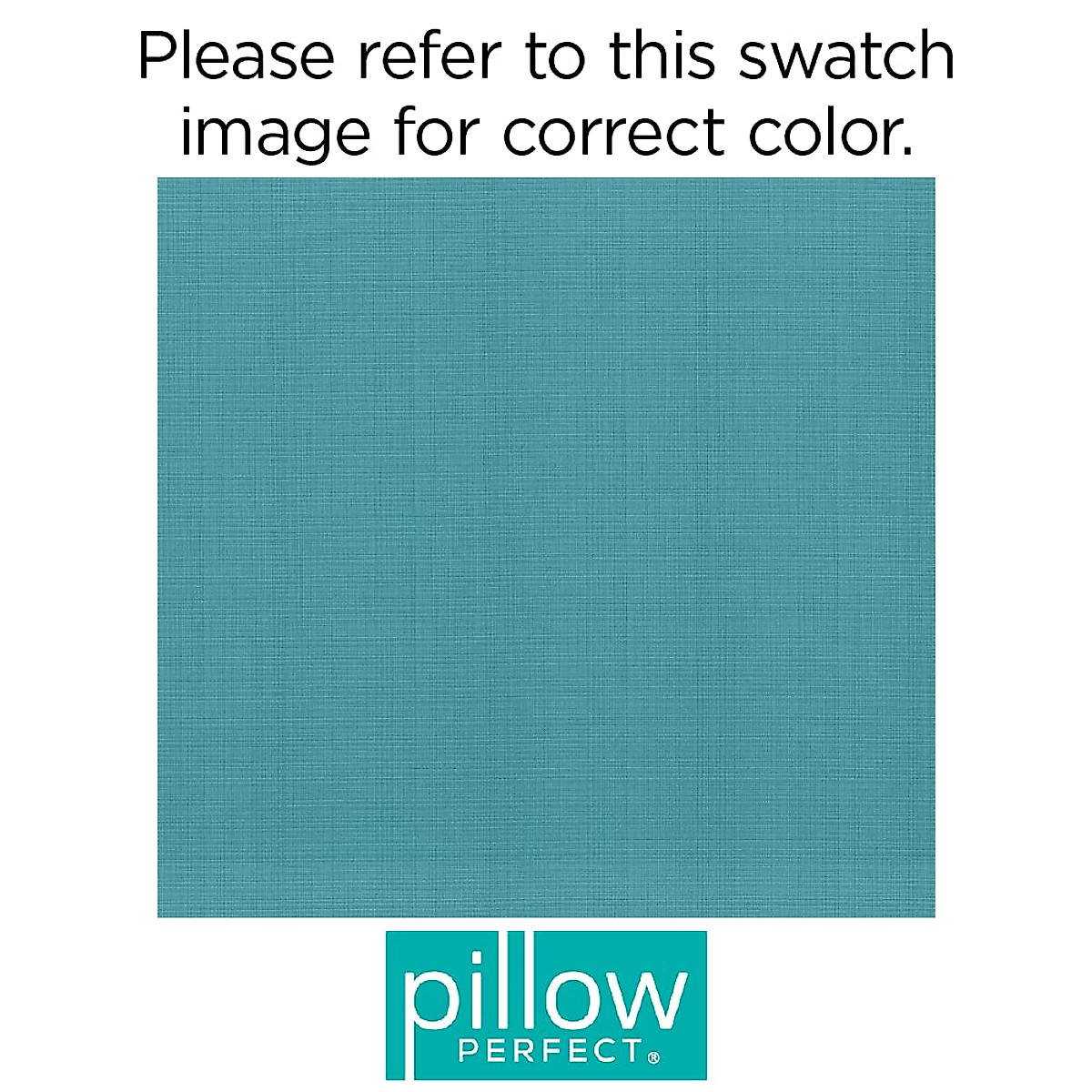 Pillow Perfect Forsyth Solid Indoor/Outdoor Wicker Patio Bench/Swing Cushion, Weather and Fade Resistant, 18" x 45", Blue