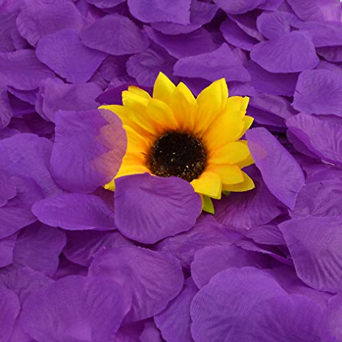 obmwang 2000 PCS Artificial Silk Rose Petals for Wedding Party Favors Decoration and Vase Home Decor Wedding Bridal Decoration. Purple