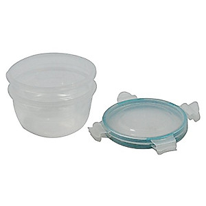 16 Piece Clip Lock Food Container Storage Set - Microwave & Dishwasher Safe Kitchen Box