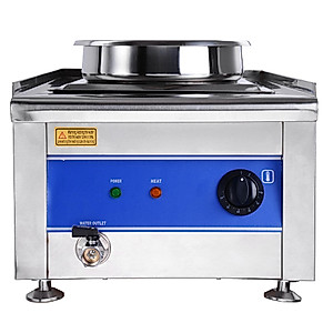 Yescom 1200W Commercial Chili Cheese Food Warmer Dual 7L Pots Stainless Steel Soup Countertop Steam Restaurant Buffet
