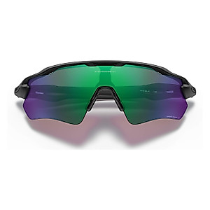 Oakley Men's Radar EV Path Sunglasses Polarized Rectangular, Matte Black w/Prizm, 38 mm