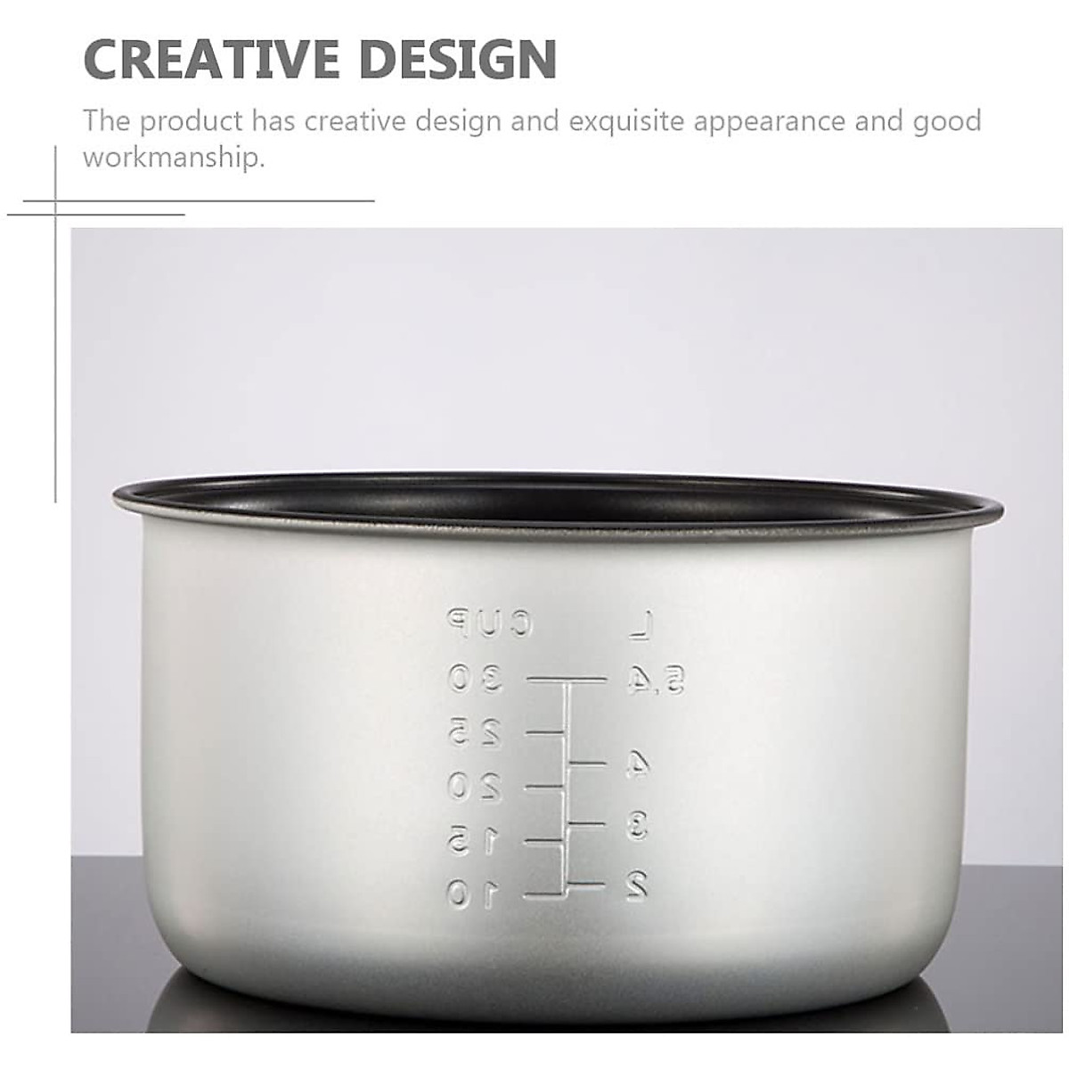 DOITOOL Inside Pot Inner Cooking Pot Rice Cooker Inner Pot Rice Cooker Liner Non- stick Rice Cooking Container Rice Cooker Pot Electric Cooker Accessory Style B Pressure Cooker Inner Pot Rice Cooker Accessories