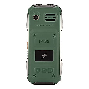 Heayzoki 2G Seniors Cell Phone, Dual SIM Big Button Unlocked Seniors Mobile Phone, 2.4in HD Screen 6800mAh Long Battery Life Seniors Cell Phone(Green)