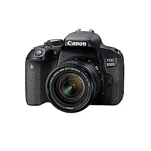 Canon EOS 800D Digital SLR with 18-55 is STM Lens Black (International Model No Warranty) (Renewed)