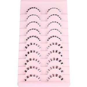 Natural Bottom Lashes Strip Eyelashes 2 Styles Lower Fake Eyelashes 10 Pairs by Yawamica