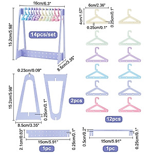 PH PandaHall Earring Organizer 60 Holes Acrylic Coat Hanger Earring Holder Rack Earring Display Stands for Selling Unique Dangle Ear Stud Organizer for Earring Retail Show Personal Exhibition