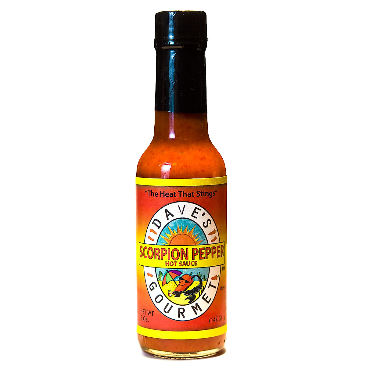 Dave's Gourmet Scorpion Pepper Hot Sauce - Fiery Addition to Dips Sauces and Soups