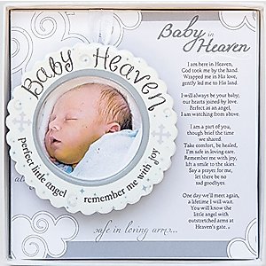 The Grandparent Gift Baby Heaven Infant Loss or Miscarriage Gift, Hanging Ornament or Sitting Mini Photo Frame with Sentiment