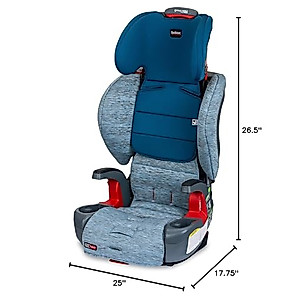 Britax Grow with You ClickTight Harness-2-Booster Car Seat, Seaglass , 26.5x17.75x25 Inch (Pack of 1)
