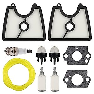 Milttor 2 Packs 545112101 Air Filter 581798001 Kit Fit Husqvarna 125B 125BX 125BVX Leaf Blower