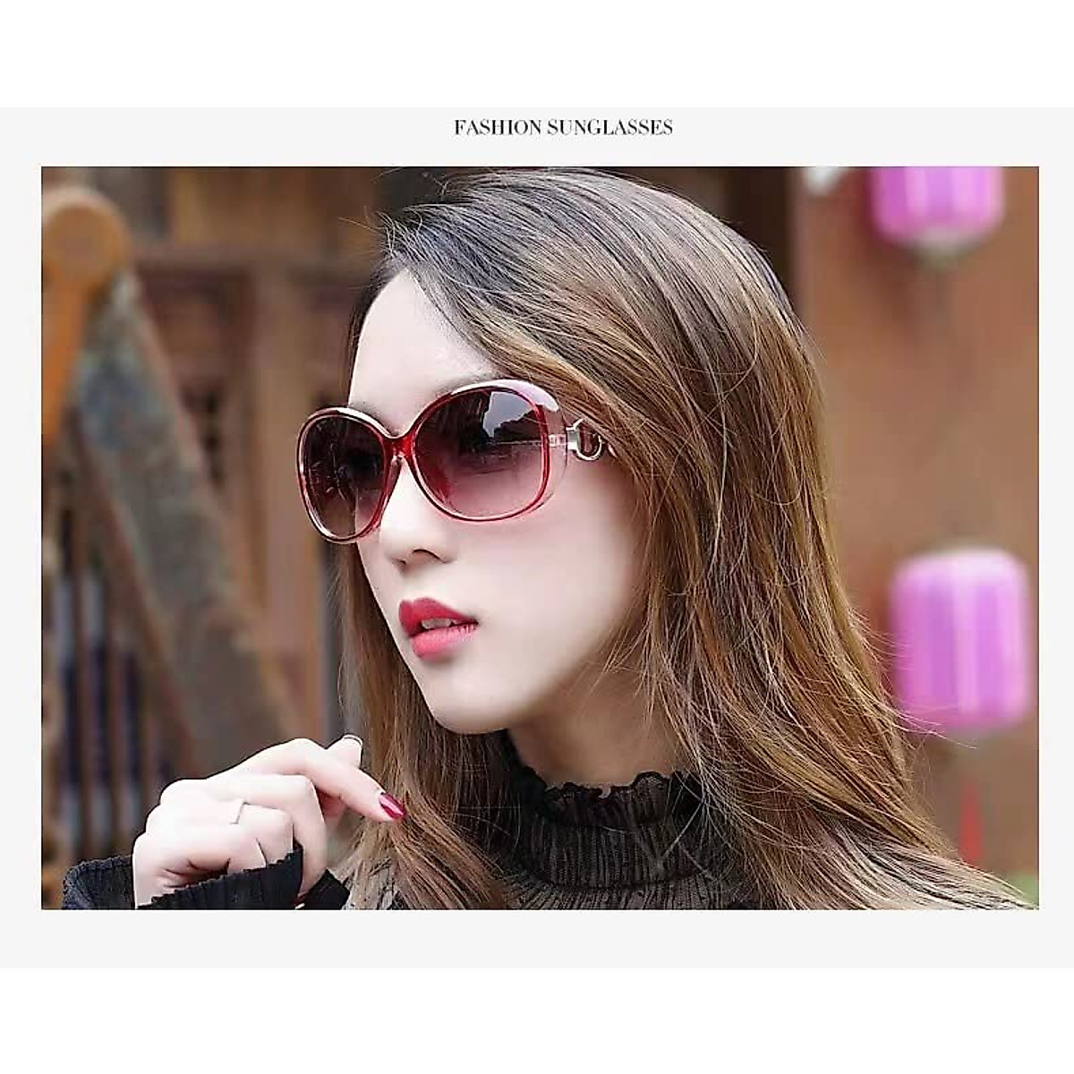 NLEYANB 8 Pairs Wholesale Classic Oversized Designer Fox Cat Eye Sunglasses for Women Men 100% UV Protection