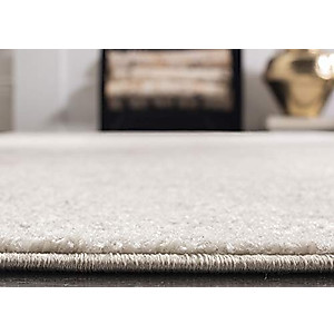 SAFAVIEH Adirondack Collection Area Rug - 9' x 12', Ivory & Silver, Oriental Distressed Design, Non-Shedding & Easy Care, Ideal for High Traffic Areas in Living Room, Bedroom (ADR109C)