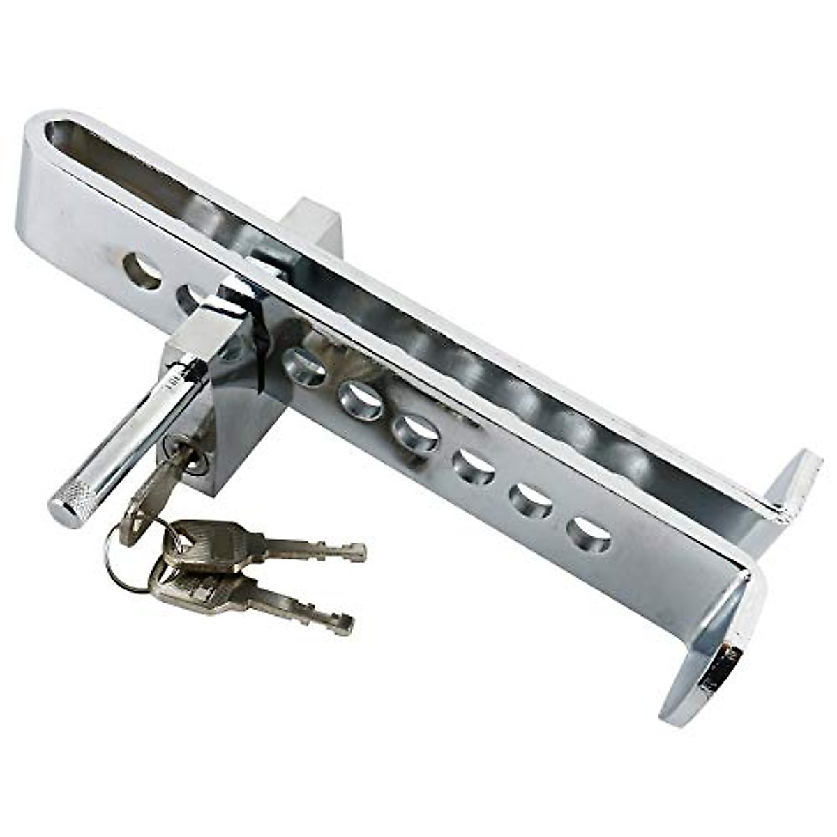 Yaetek 9 Holes Brake Pedal Lock Security Car Auto Stainless Steel Clutch Lock Anti-Theft Device